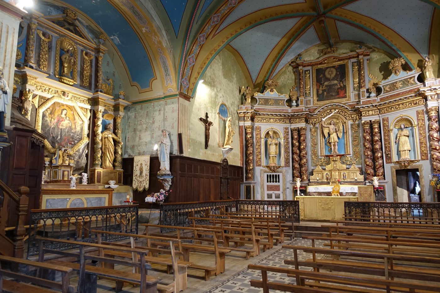 Arrien-en-Bethmale 2 retables église St-Michel - Dis-leur